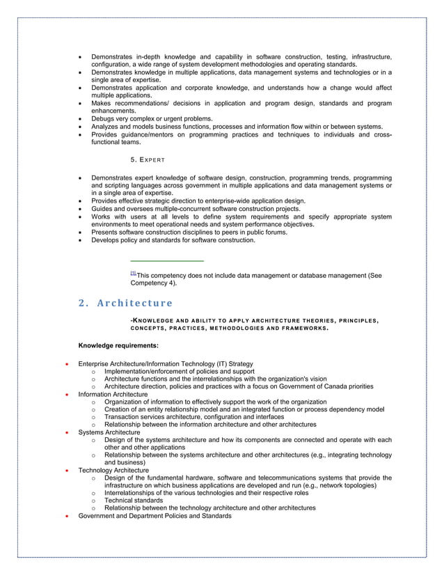 Technical competency dictionary for it | PDF