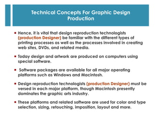 Technical concepts for graphic design production 1 | PPT