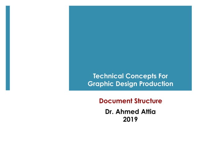 Technical concepts for graphic design production 7 | PPT
