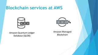 Technical considerations for Blockchain networks with AWS | PPT