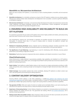 Build an OTT Platform: Technical Factors To Consider in 2024 | DOCX
