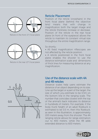 Technical data MEOPTA Reticle Subtensions | Optics Trade | PDF