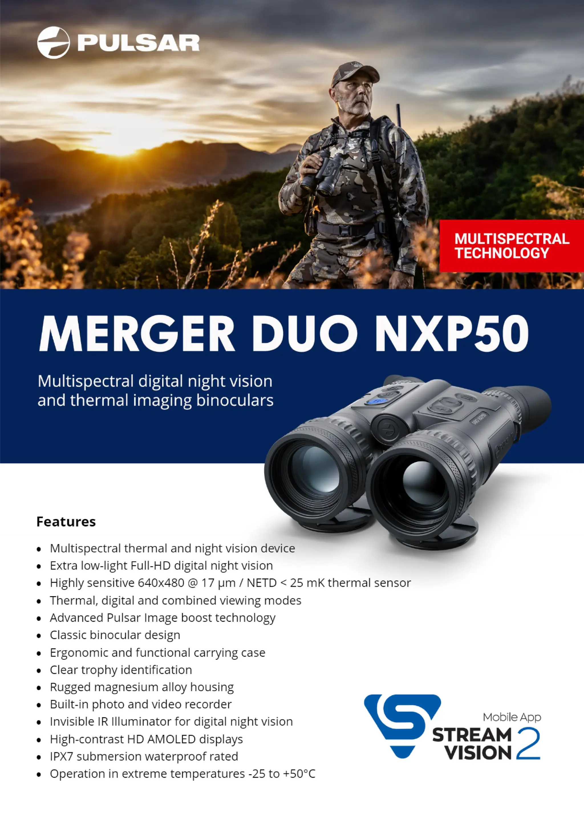 Technical Data | Pulsar Merger Duo NXP50 | Optics Trade | PDF