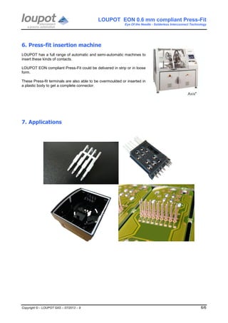 Technical data sheet 06 eon press fit-ed09 | PDF