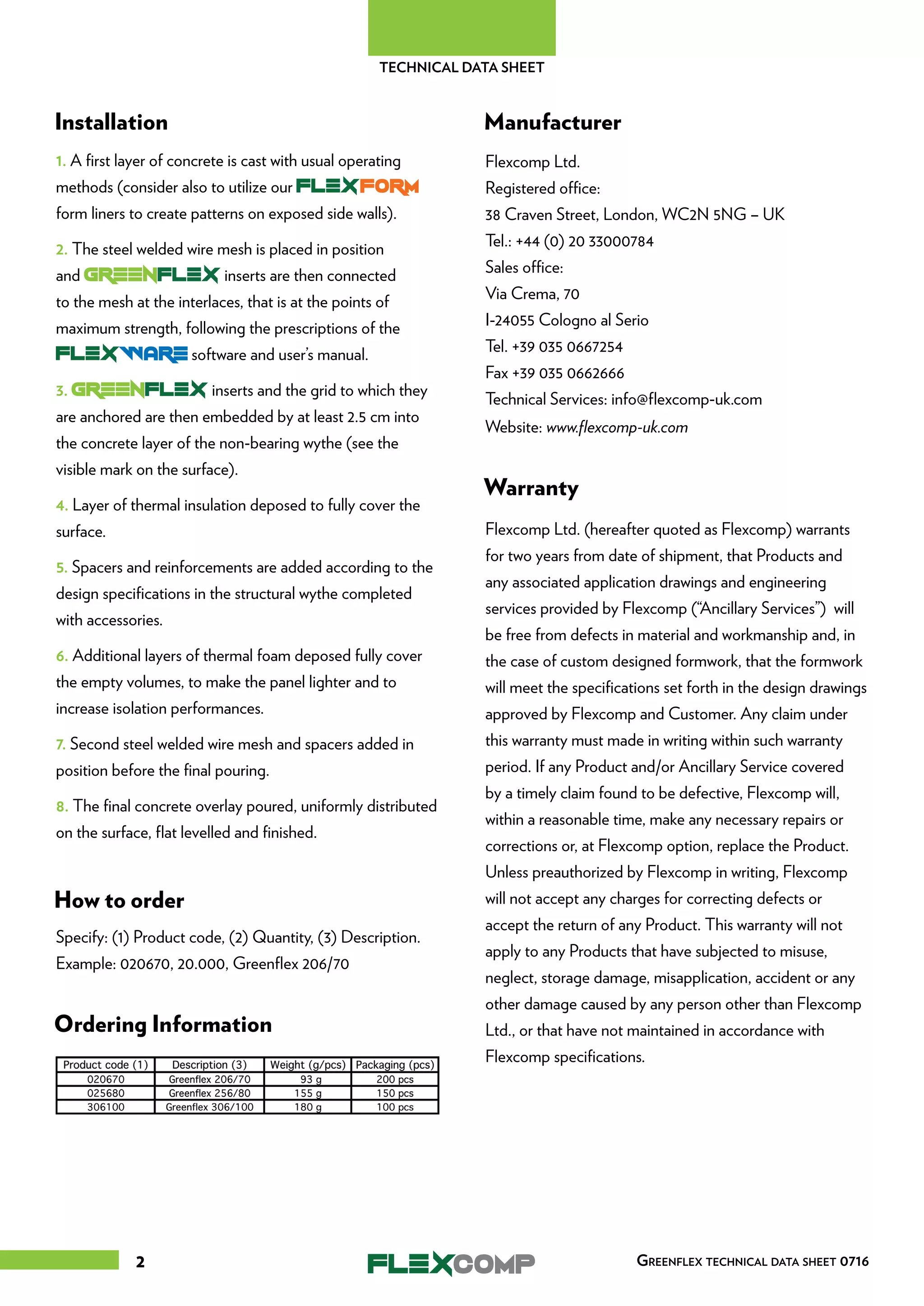 Technical data sheet alta | PDF