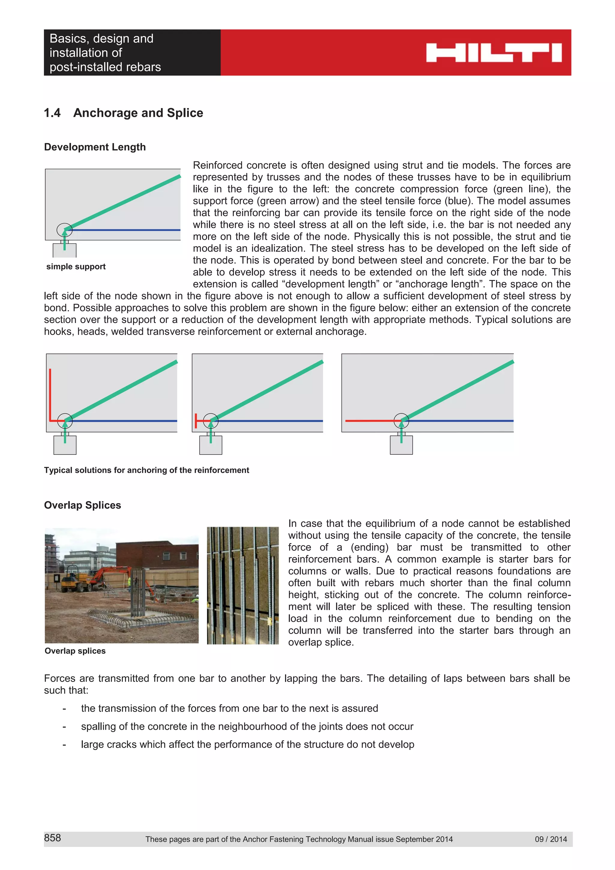 Technical data sheet for post-installed rebar according to EC2 | PDF