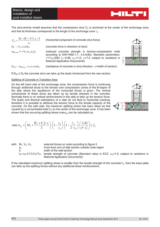 Technical data sheet for post-installed rebar according to EC2 | PDF