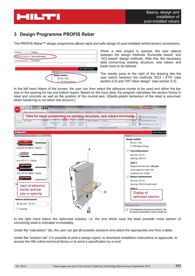 Technical data sheet for post-installed rebar according to EC2 | PDF