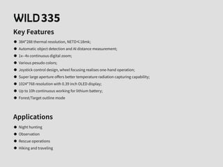 Technical Data | ThermTec Wild 335 | Optics Trade | PPT