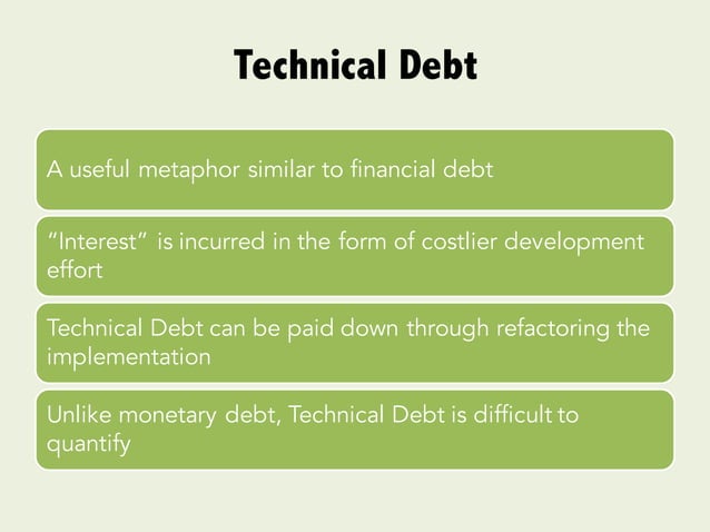 Technical Debt: Sources and Impacts | PPT