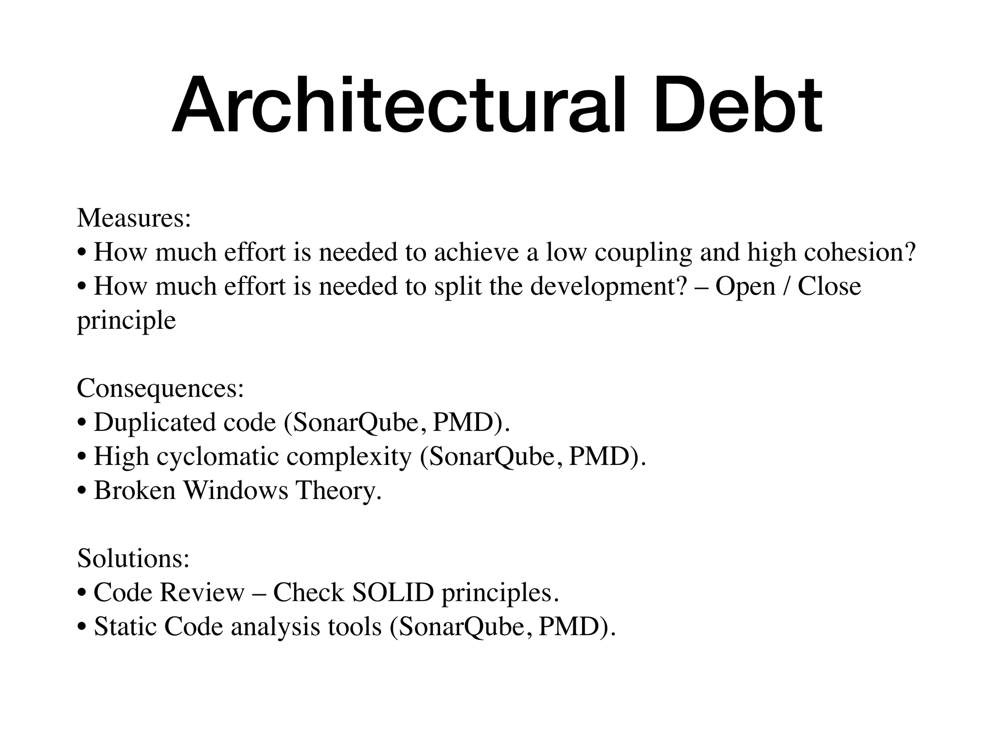 Technical debt strategy | PDF