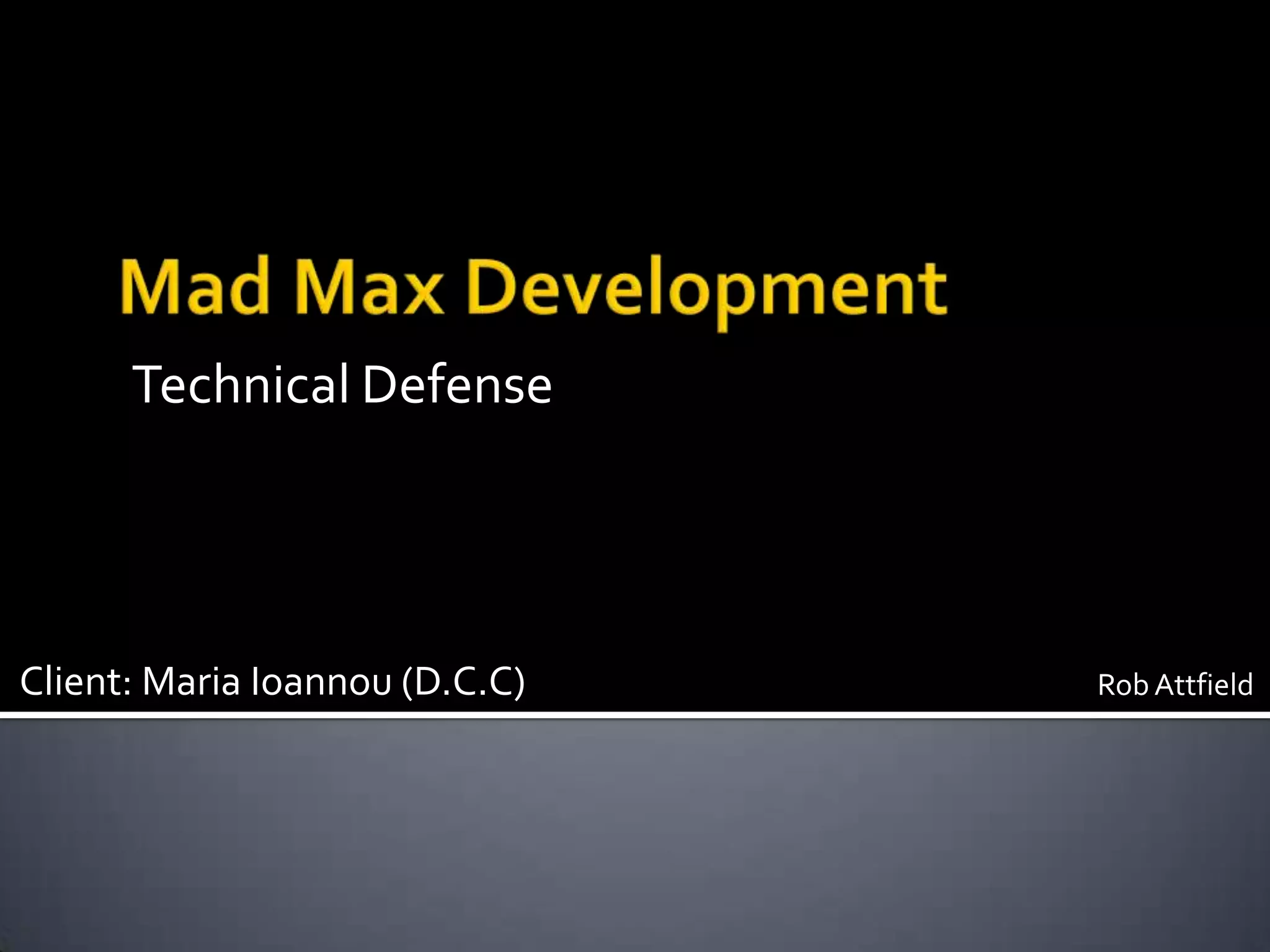 Technical defense power point | PPTX | Programming Languages | Computing