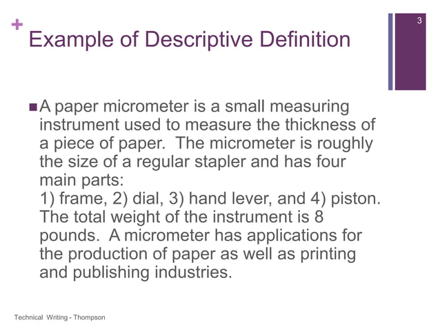 Technical definitions description | PPTX