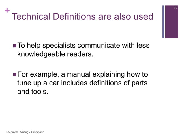 Technical definitions description | PPTX