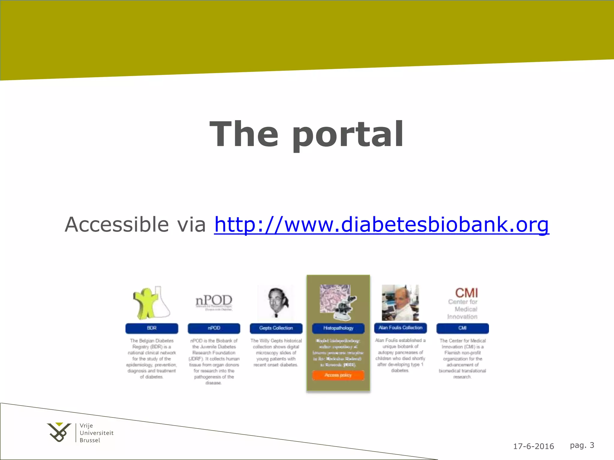 Technical implementation details of a biobank portal enhanced with ...