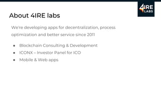 Technical details of the ico | PPT