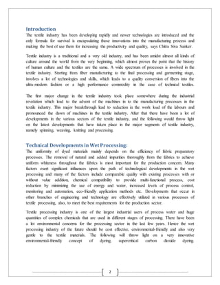 Technical development of wet processing | DOCX