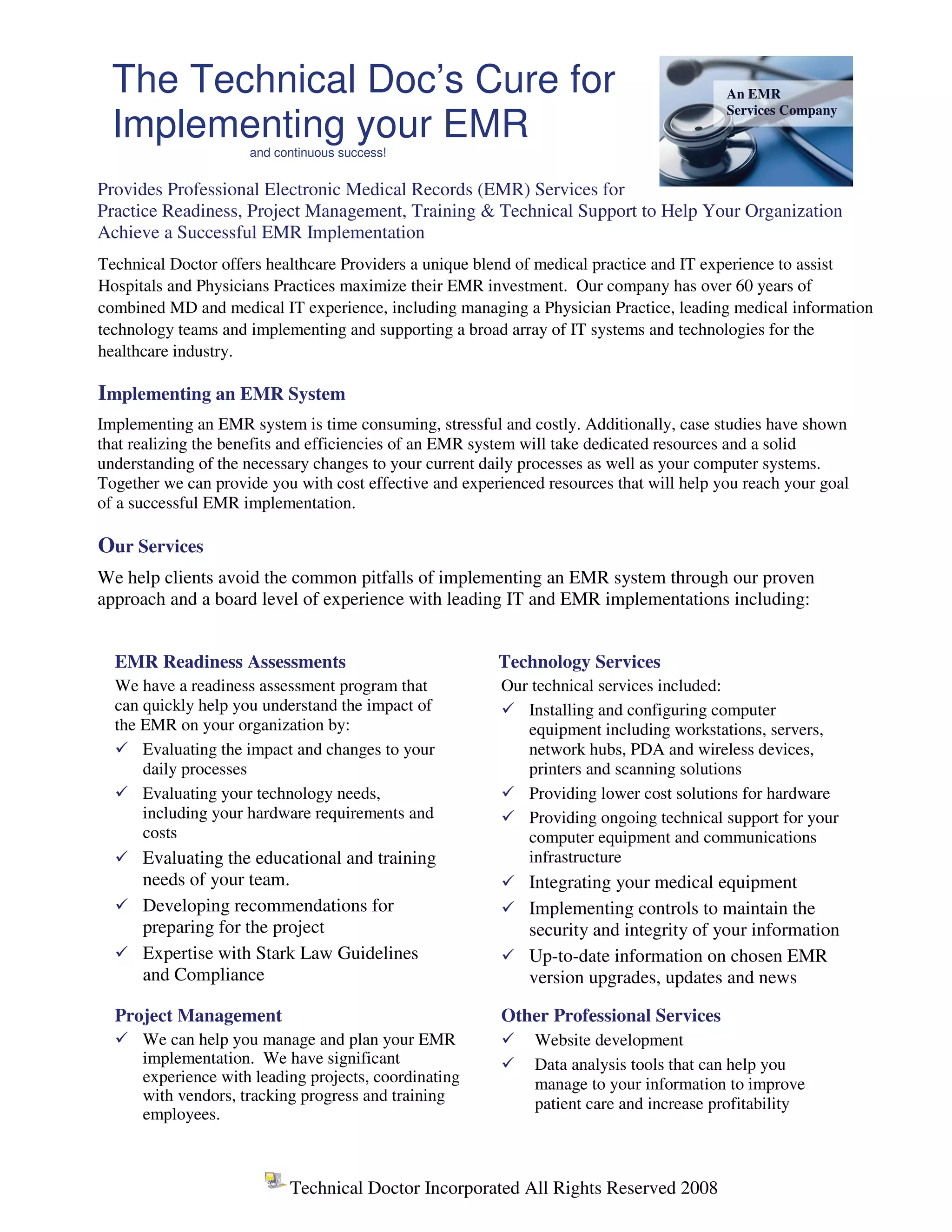 Technical Doctor Emr | PDF