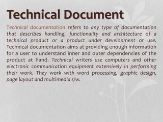 Technical document | PPTX