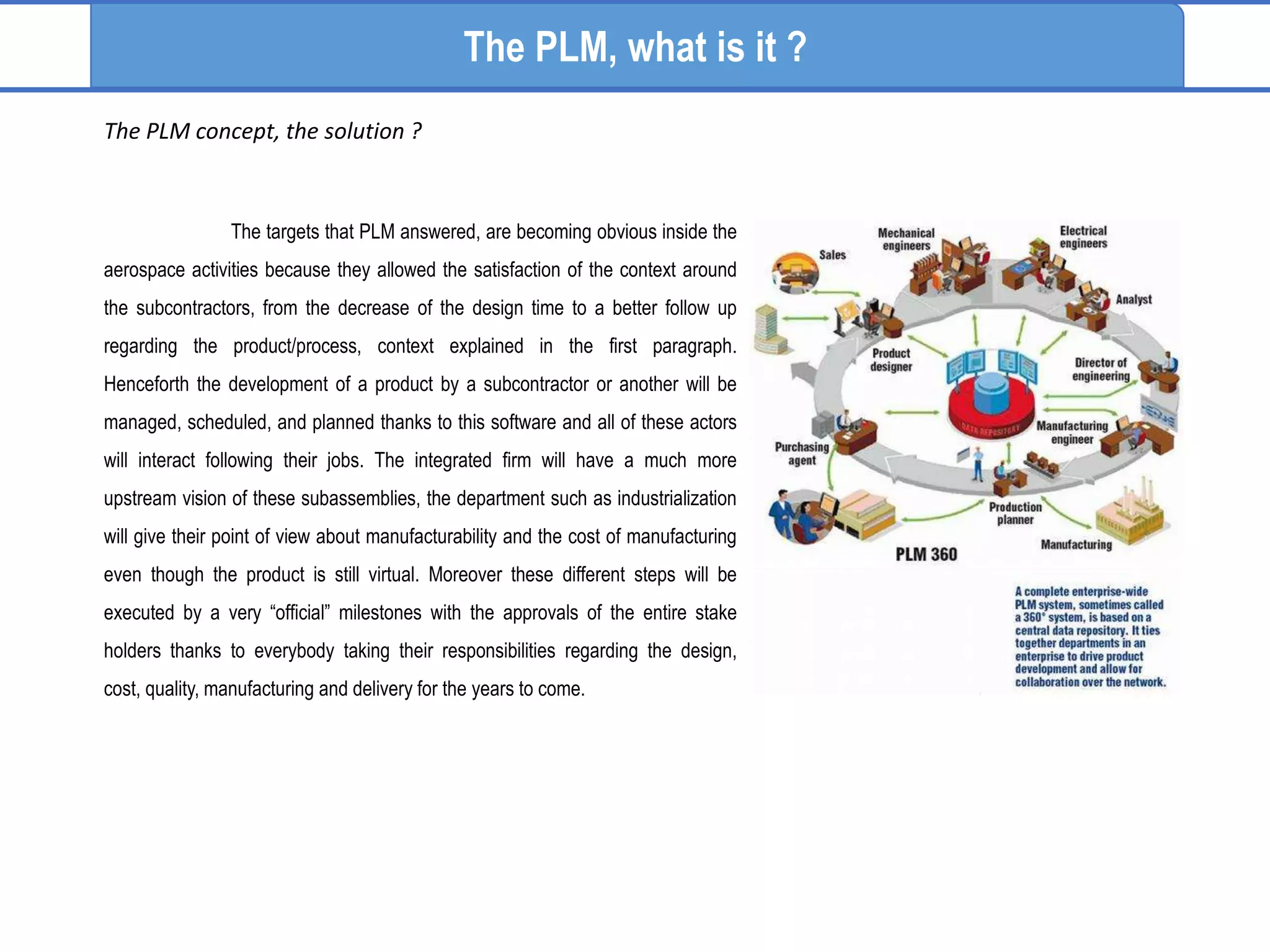 Product Life Management ; A challenge for Aerospace | PPTX