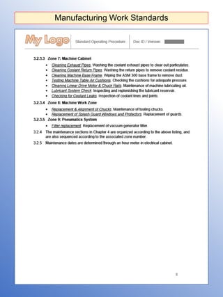 Technical Documentation of Quality Control and Work Standards | PPTX