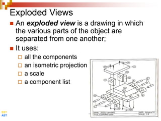 Technical Drawing & Assembly.ppt | 3-D Graphics | Computer Software and ...