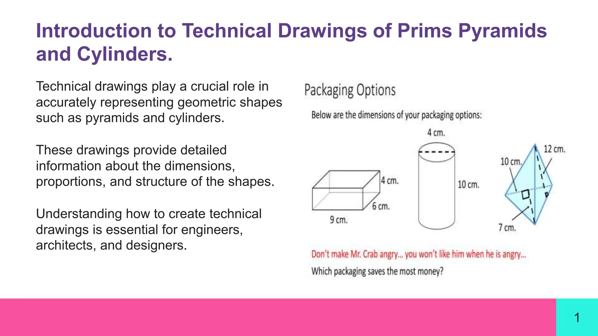 Technical Drawings introduction to drawing of prisms | PPTX
