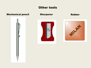 Technical drawing tools | PPTX | Drawing and Sketching | Arts and Crafts