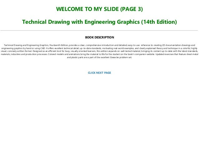 [EBOOK] Technical Drawing with Engineering Graphics (14th Edition) Full Pages