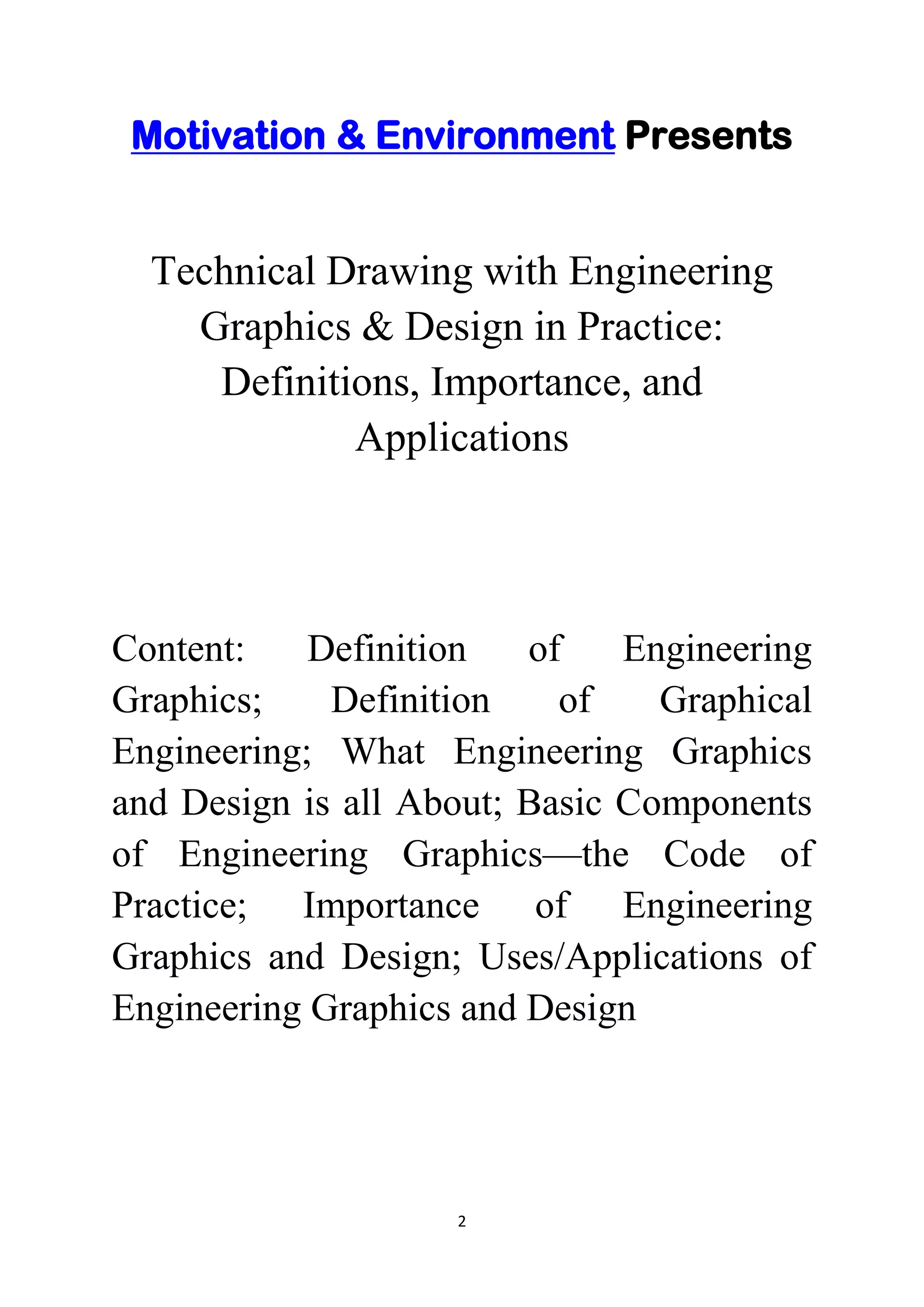 Technical Drawing with Engineering Graphics and Design in Practice ...