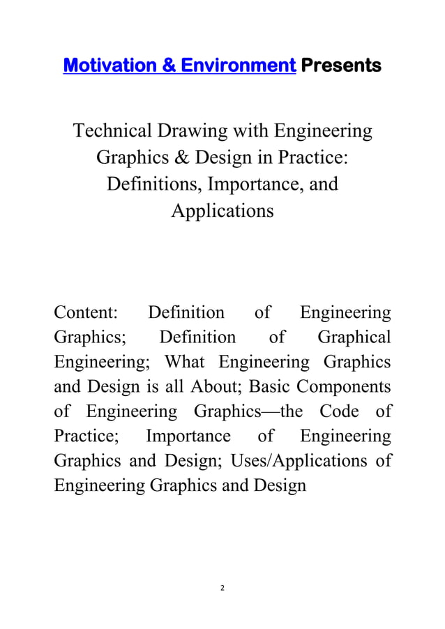 Technical Drawing with Engineering Graphics and Design in Practice ...