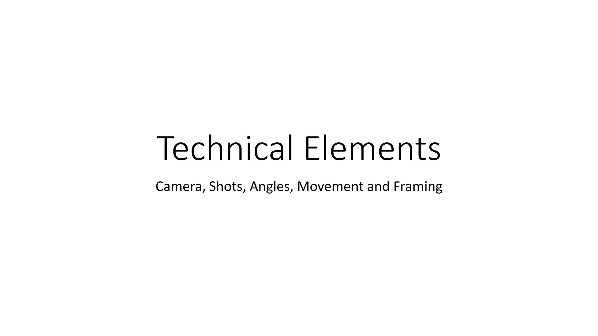Technical Elements | PPTX