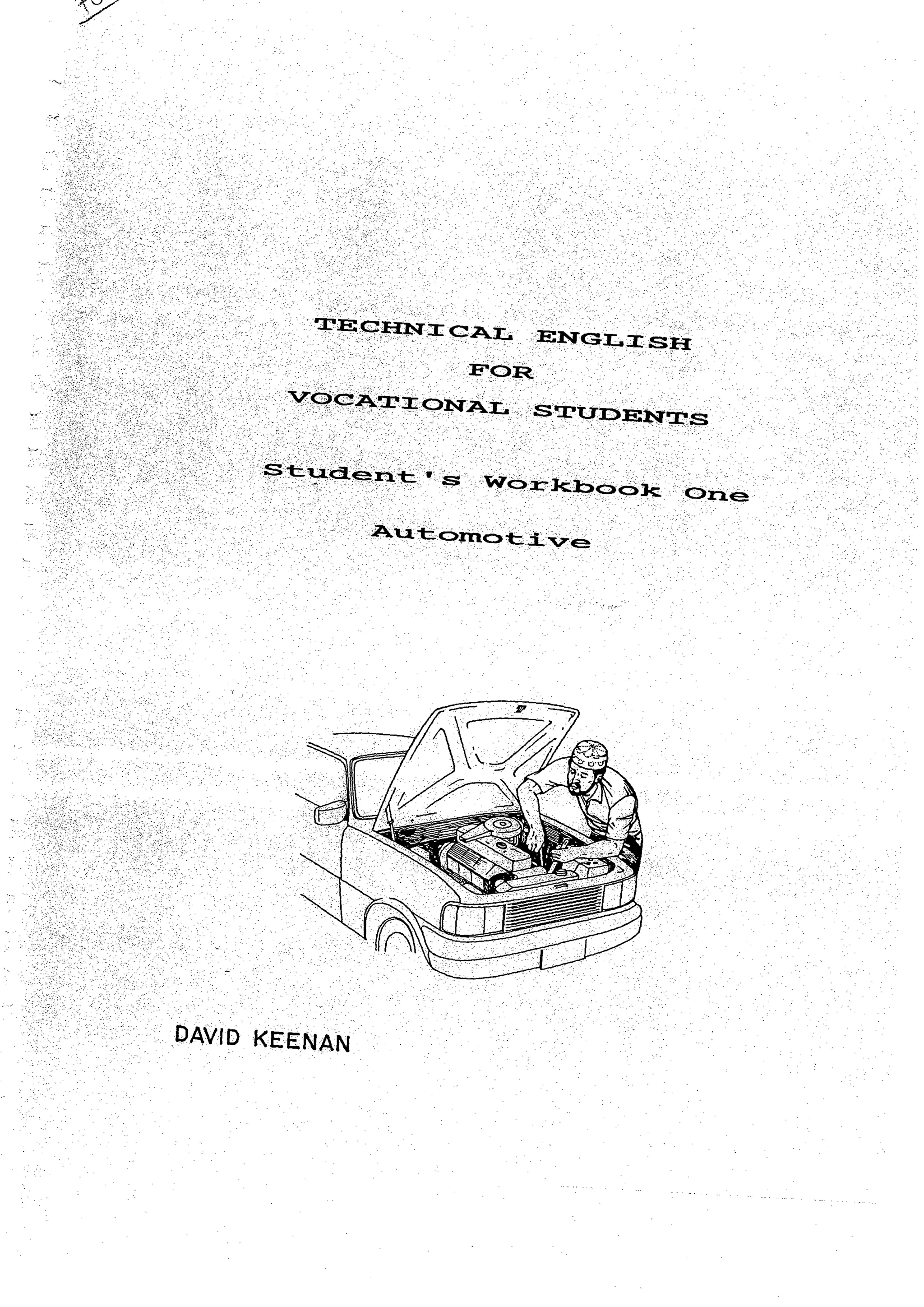 Technical english for vocational students student's workbook one ...