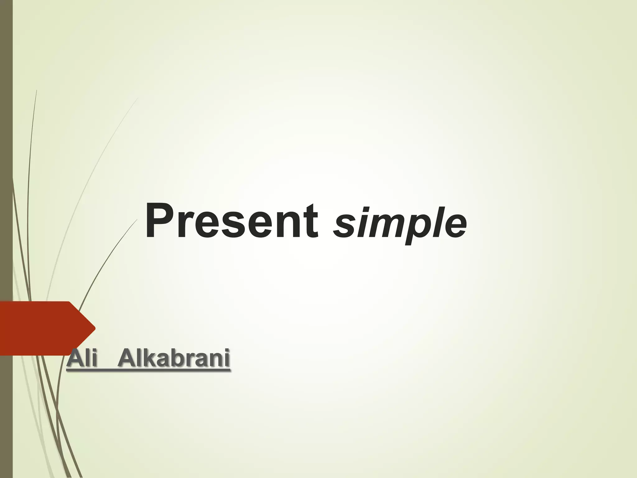 Technical english sentences present simple | PPTX