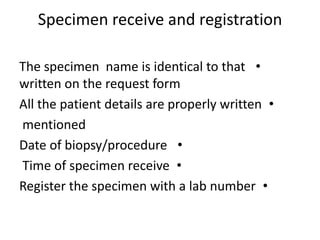 Technical faults in histopathology lab | PPTX