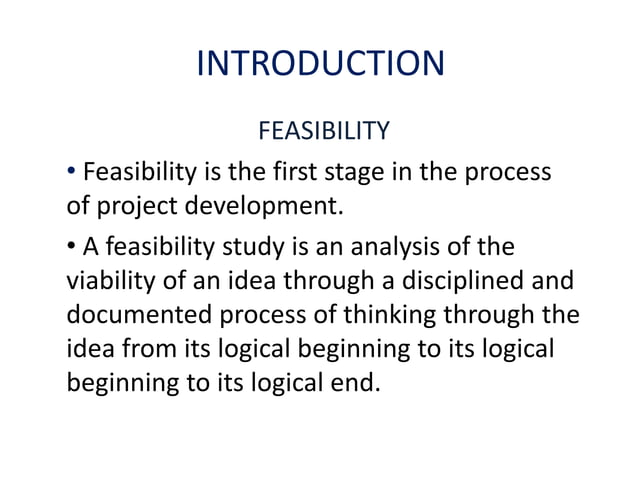 Technical feasibility ppt | PPTX