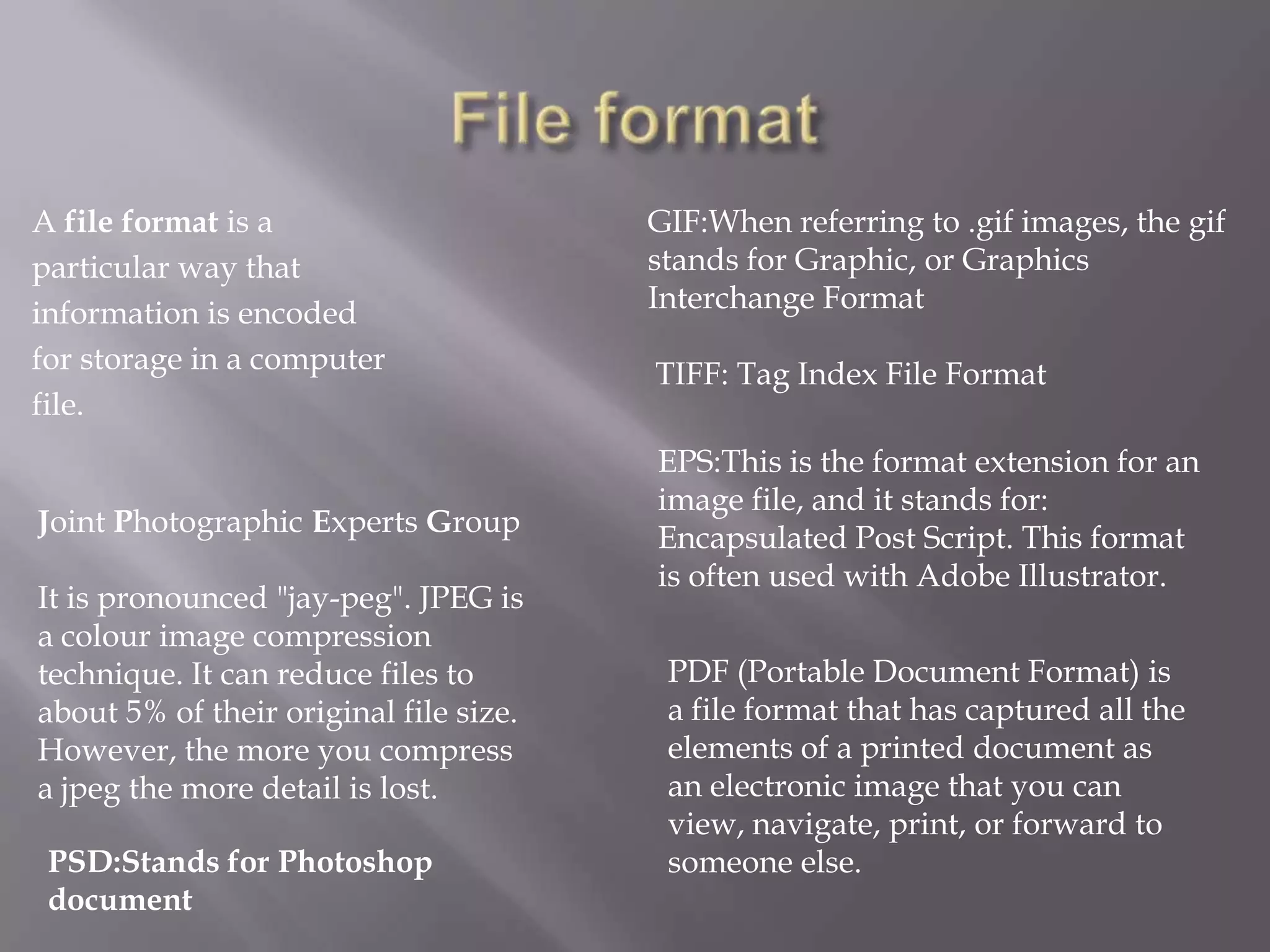 Technical file | PPT