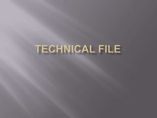 Technical file | PPT