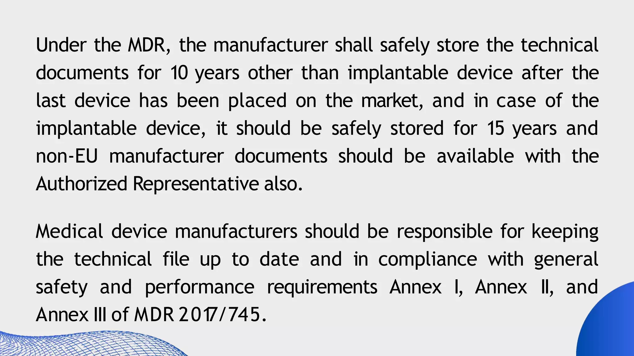 Technical Files for Medical Devices | PPTX