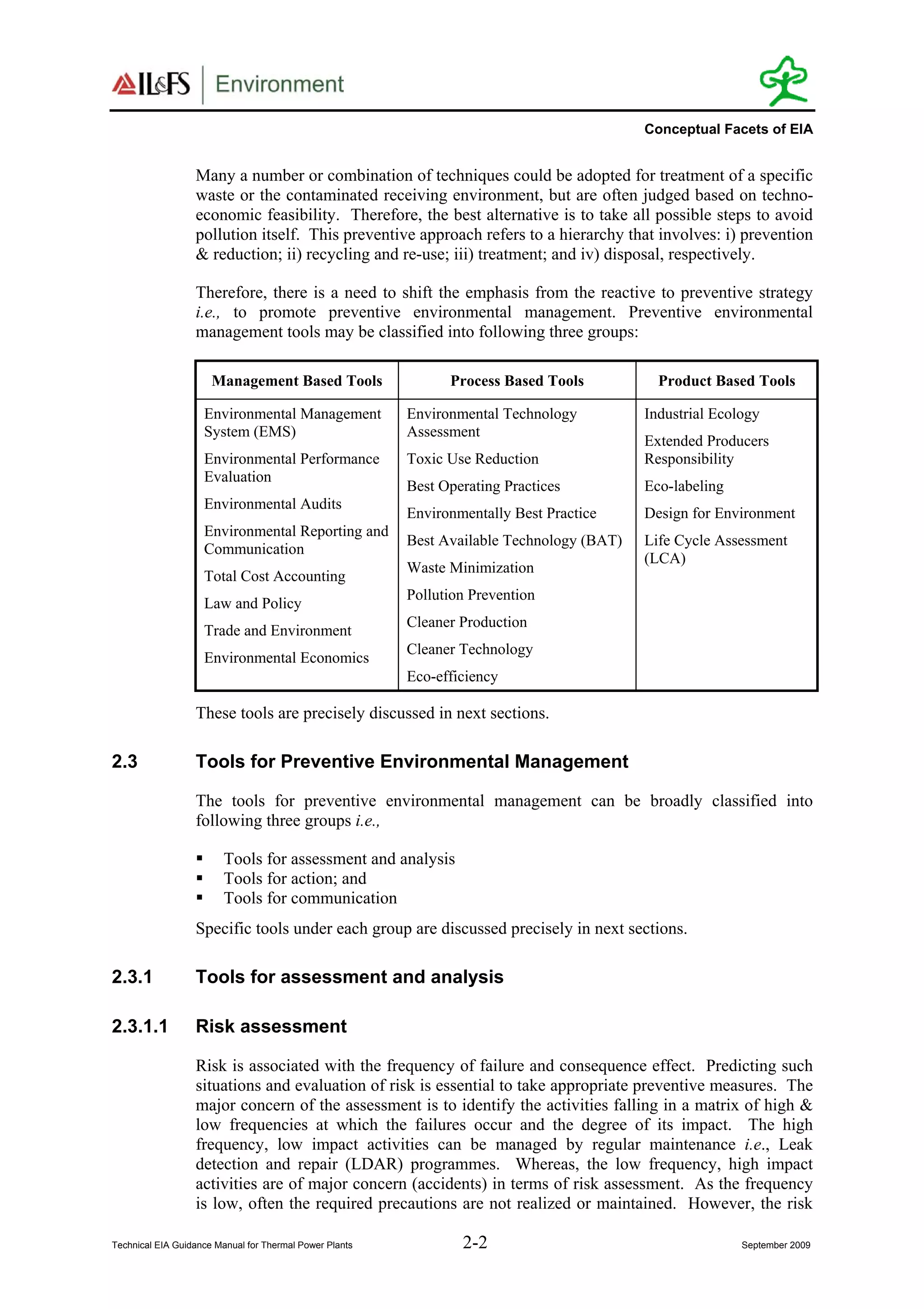 Technical guidance manual for thermal pp for moef by ilfs | PDF