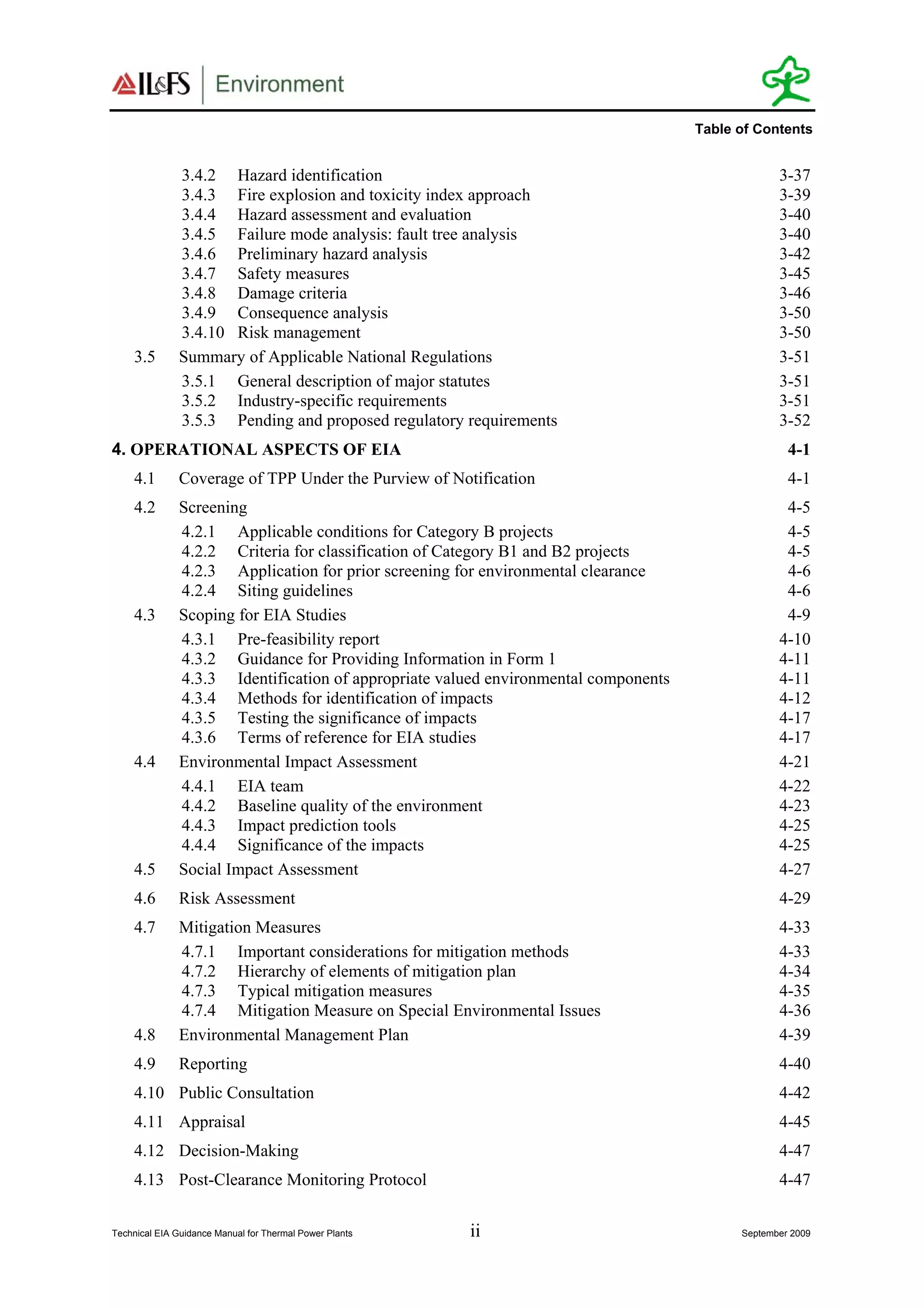 Technical guidance manual for thermal pp for moef by ilfs | PDF
