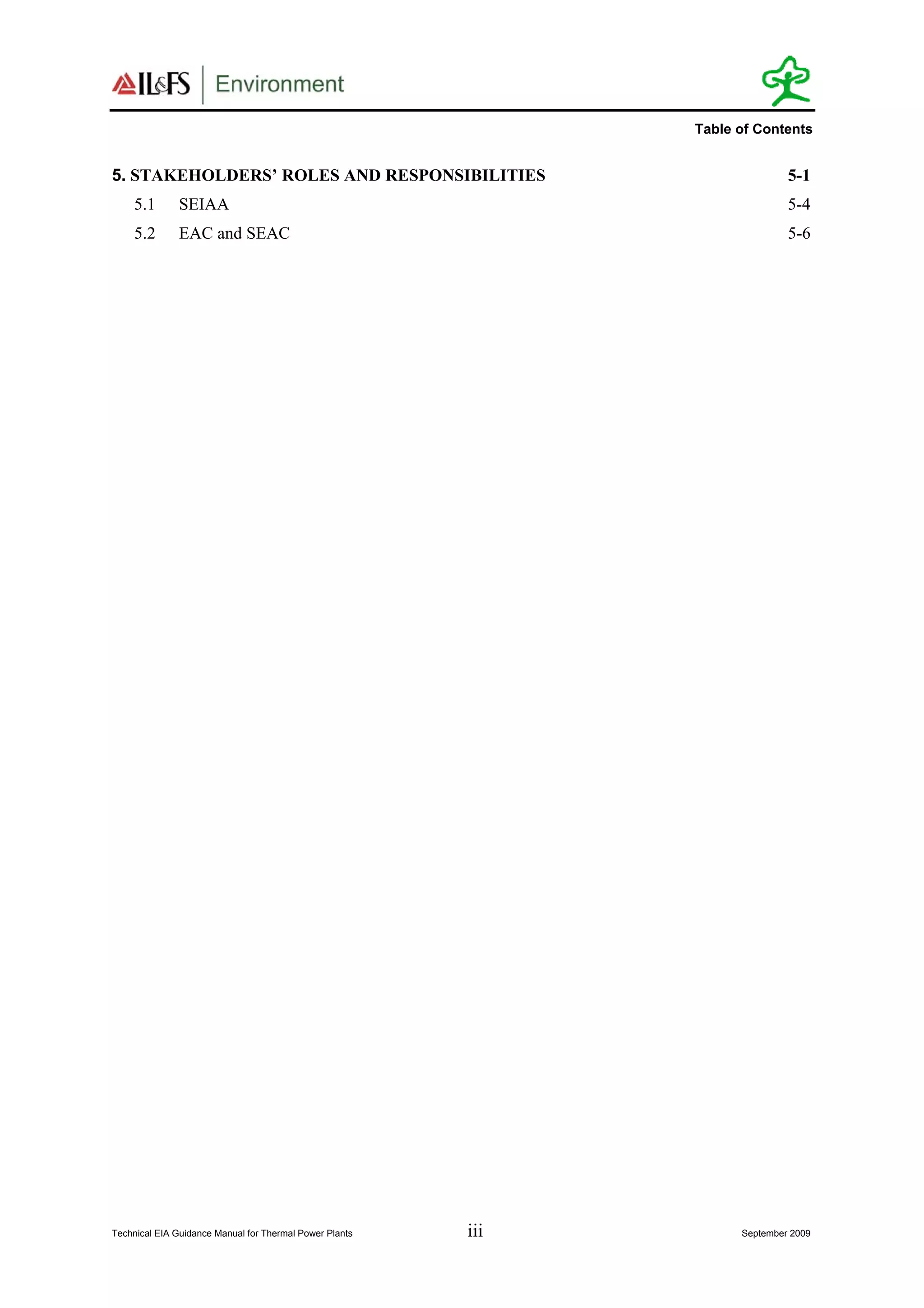 Technical guidance manual for thermal pp for moef by ilfs | PDF