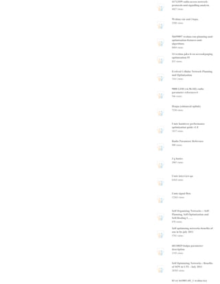 Technical guide for radio parameter planning in wcdma newly construct… | PDF