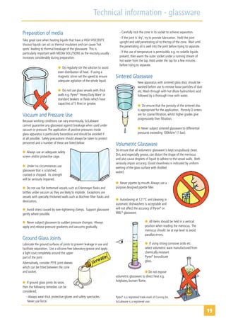 Technical information glassware | PDF