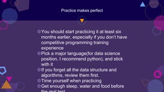 Technical interview experience sharing | PPT