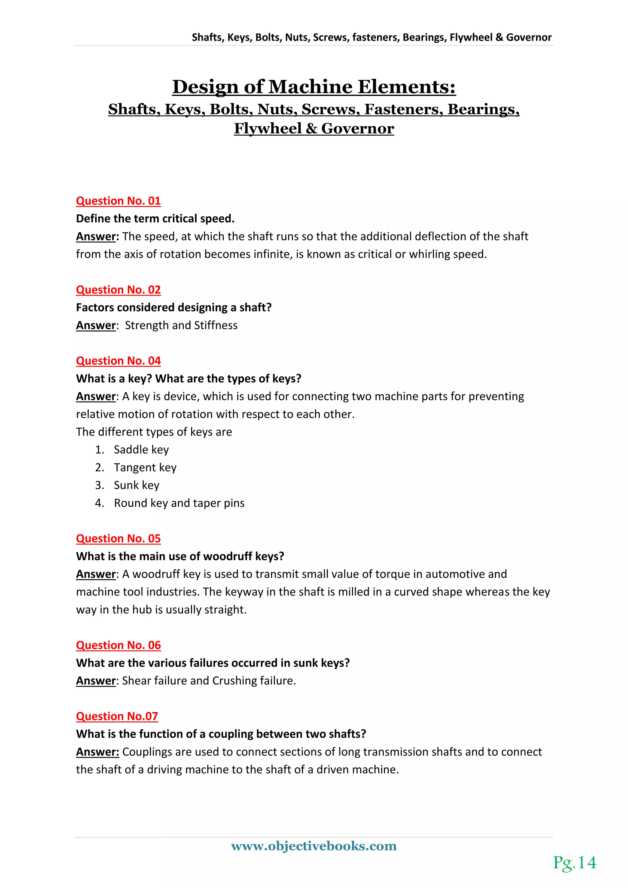 Technical interview mechanical engineering objective book | PDF