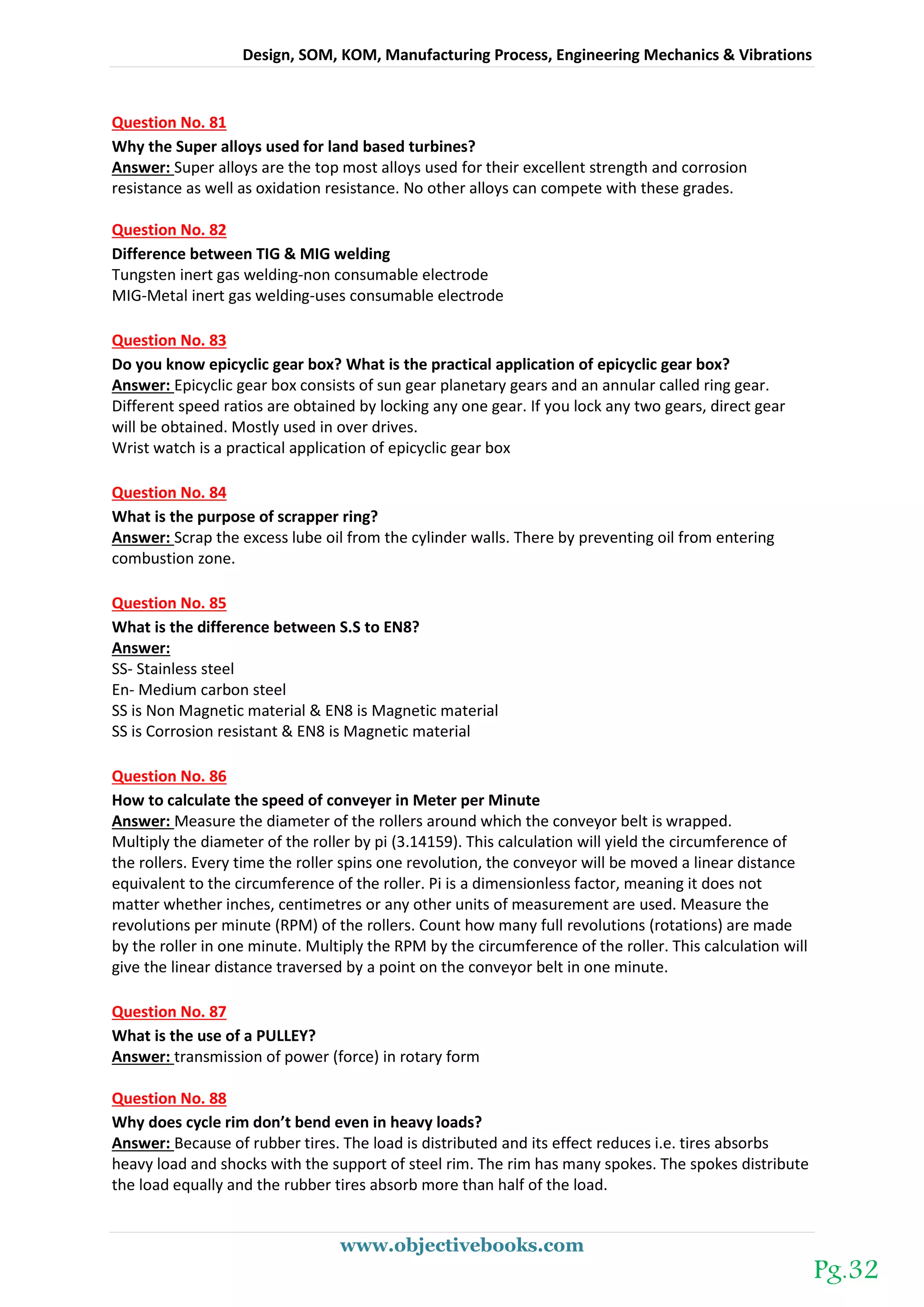 Technical interview mechanical engineering objective book | PDF
