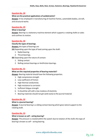 Technical interview mechanical engineering objective book | PDF
