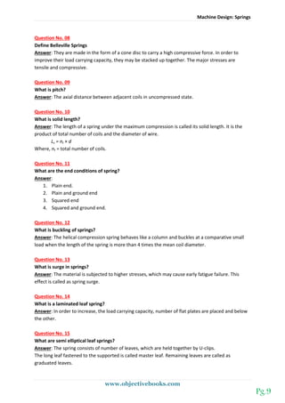 Technical interview mechanical engineering objective book | PDF