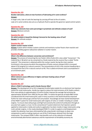Technical interview mechanical engineering objective book | PDF